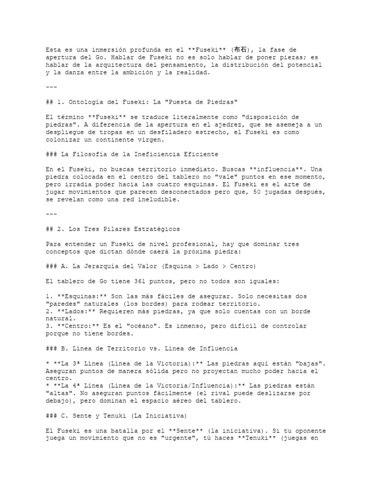 Fuseki Go GSMR | PDF | Aperturas de ajedrez | Ajedrez