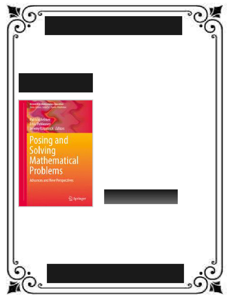 Posing and Solving Mathematical Problems Advances and New Perspectives ...