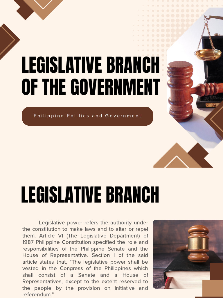 Overview of the Philippine Legislative Branch | PDF | American ...