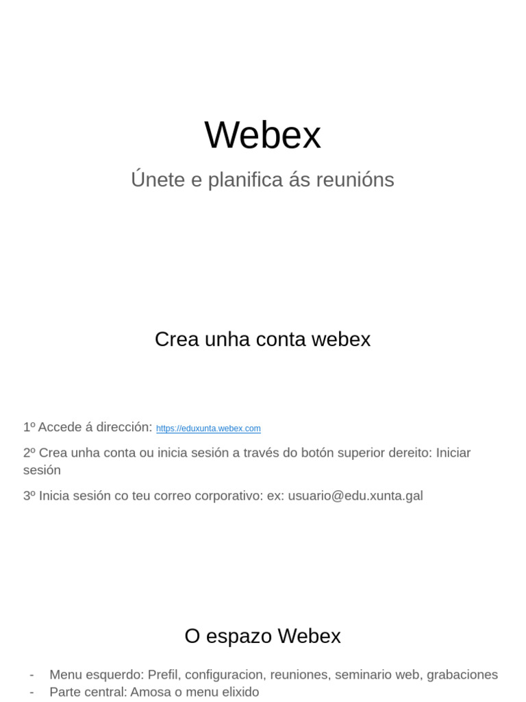 Guía - Webex Miguel Carbajo | PDF