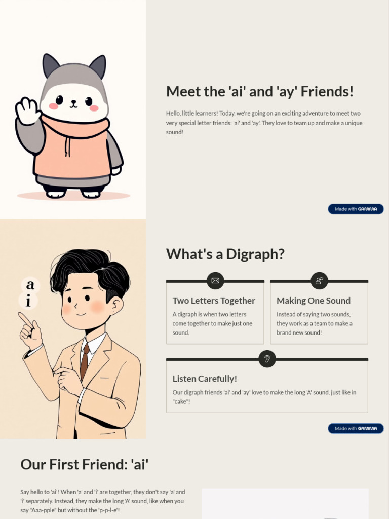 Meet The Ai and Ay Friends | PDF