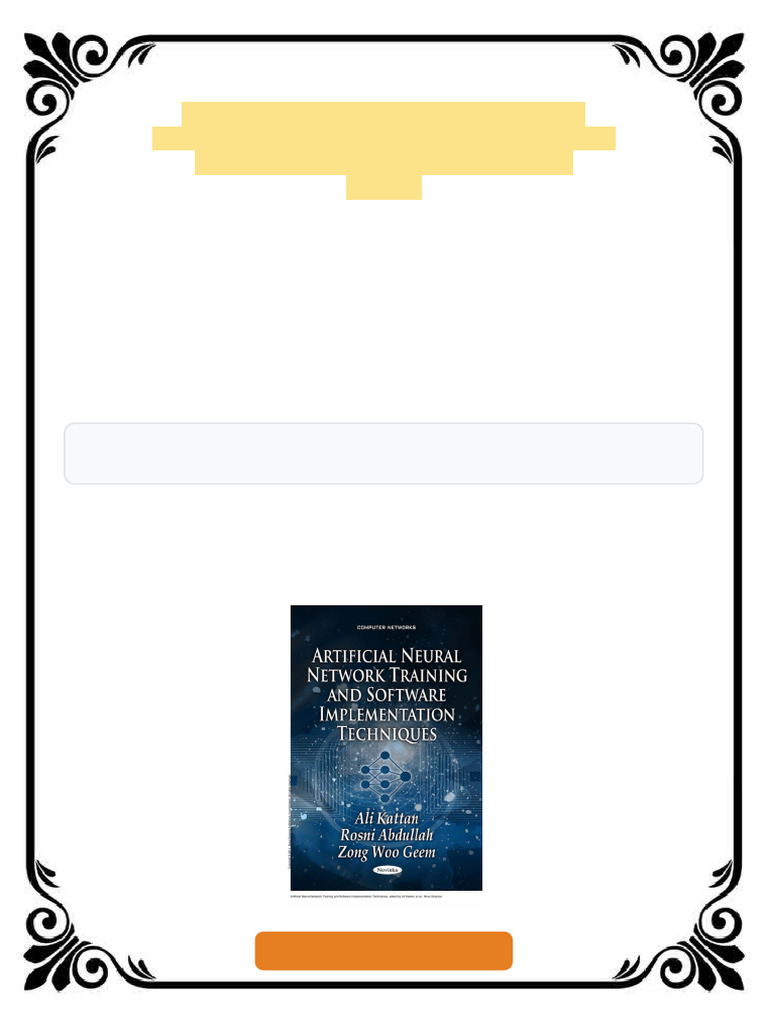 Artificial Neural Network Training and Software Implementation ...