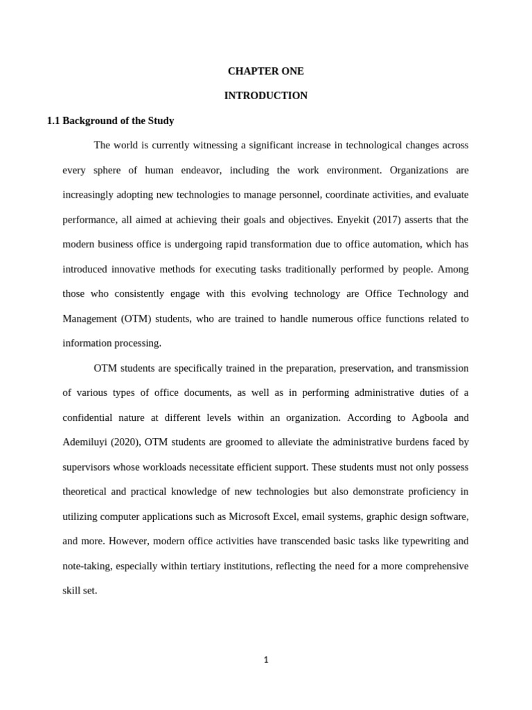 Essential Skills for OTM Students' Employability | PDF | Microsoft ...