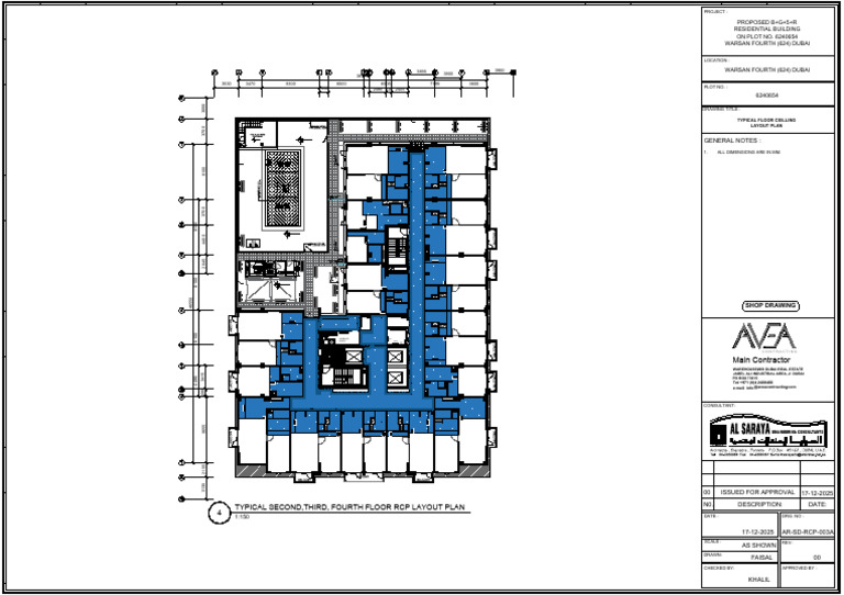 Typical Floor Celling Layout Plan | PDF