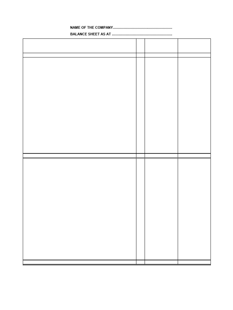 Balance Sheet Overview and Structure | PDF