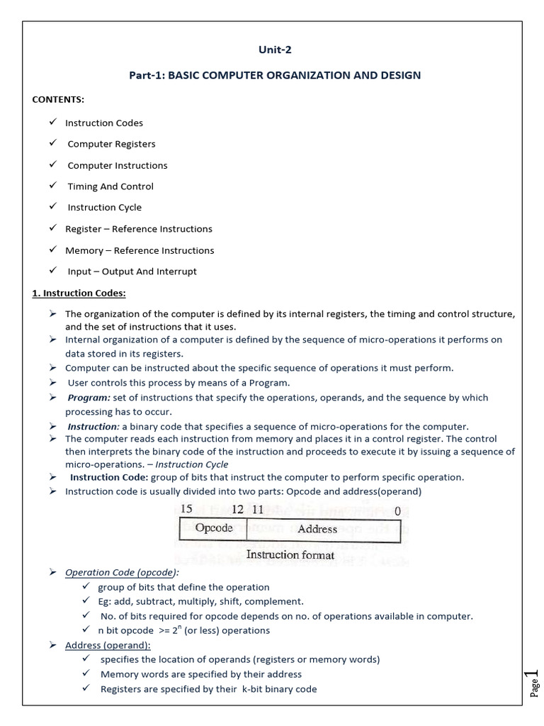 Basic Computer Organization Overview | PDF | Assembly Language ...