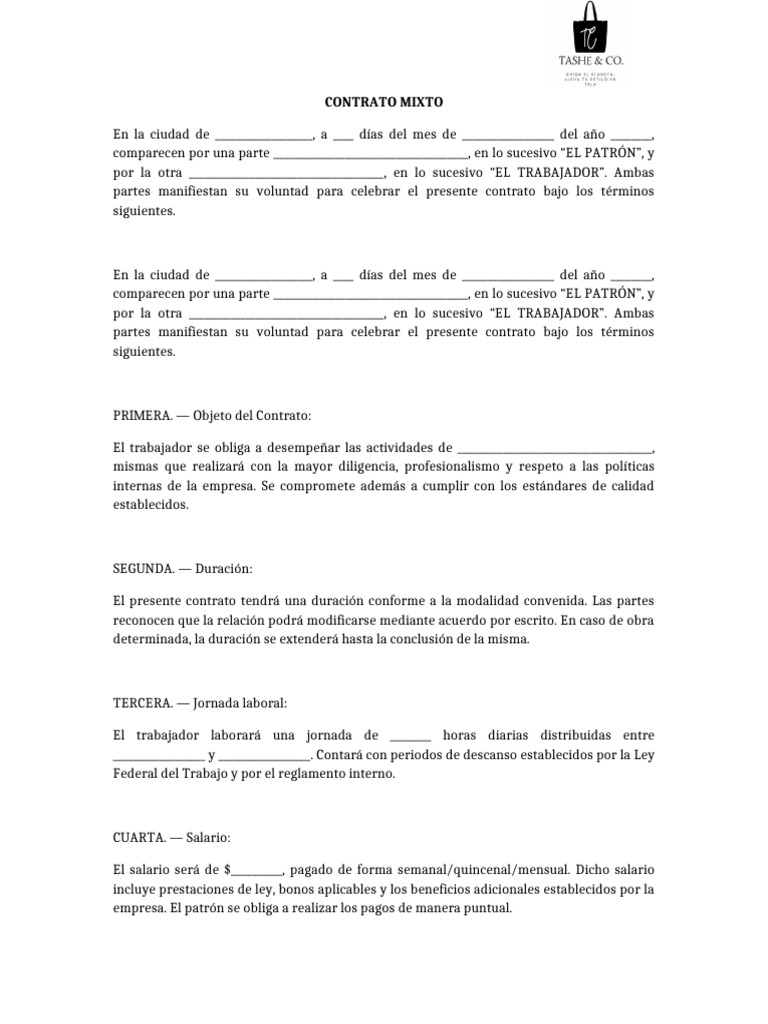 Contrato Por Tiempo Indeterminado Extendidodo | PDF | Salario | Derecho ...