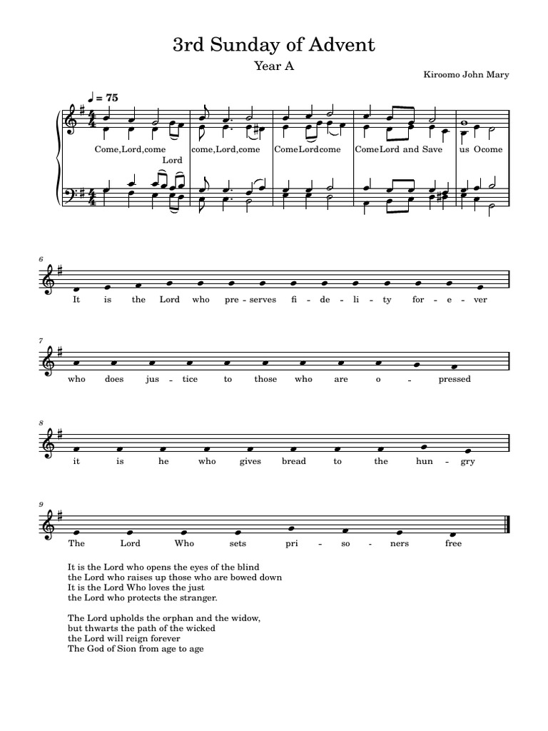 3rd Sunday of Advent Year A Reflection | PDF