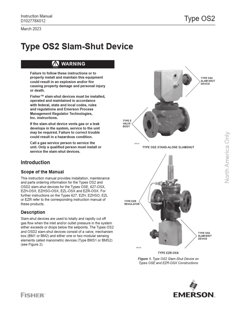 Manuals Os2 Slam Shut Device For Ose Ezrosx Ezlosx Ezhosx North America ...