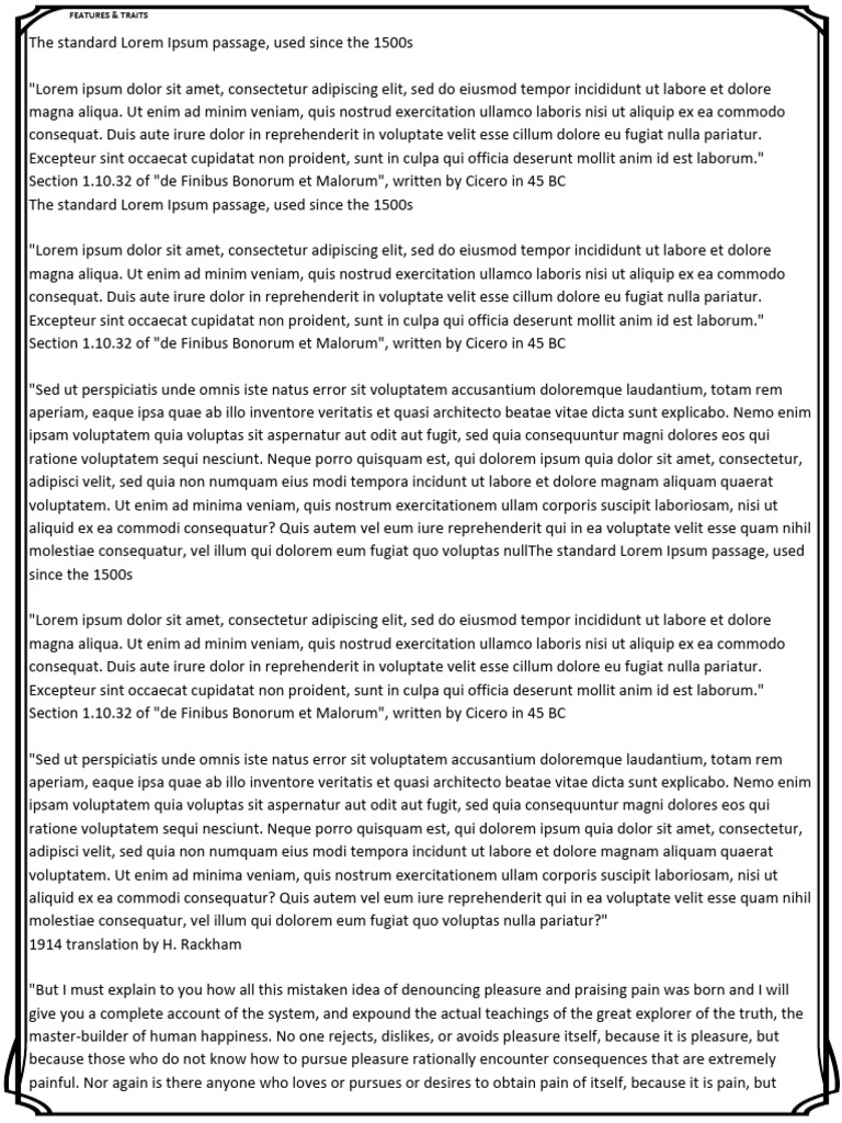 Traits - CopyA | PDF
