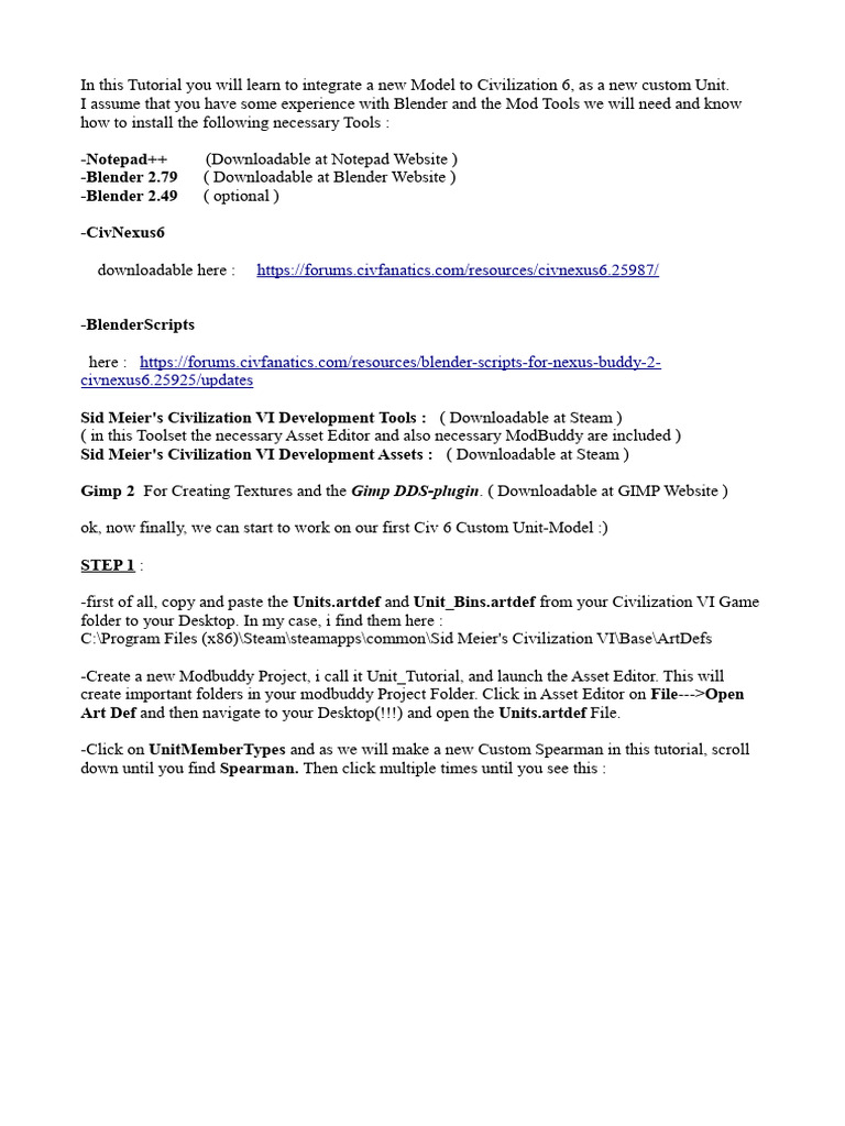 Unit Tutorial | PDF | Windows Registry | Blender (Software)