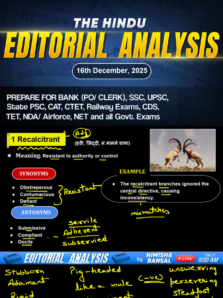Editorial With Annotation 16th December 2025 | PDF | Economic Growth ...