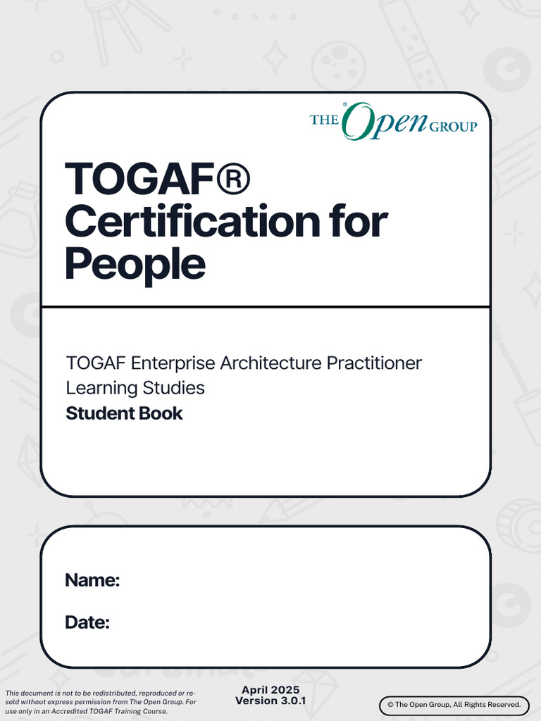 TOGAF Practitioner Learning Studies Guide | PDF | Software As A Service ...