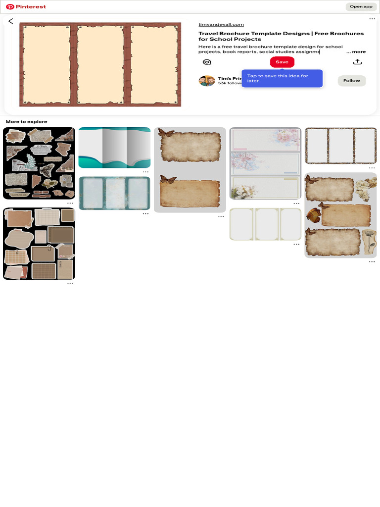 Travel Brochure Template Designs Free Brochures For School Projects | PDF