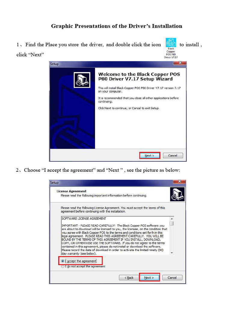 Graphic Presentations of The Driver's Intallation | PDF