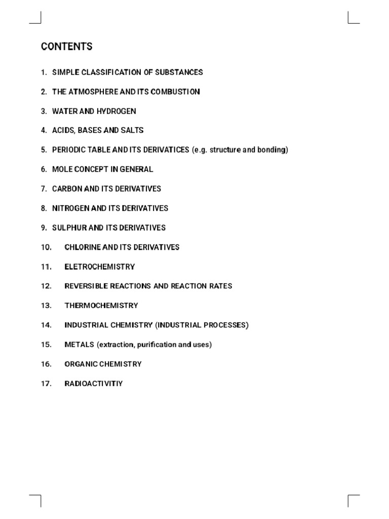 Chemistry Form 1 2 3 4 Revision Questions and Answers - Phoenix | PDF