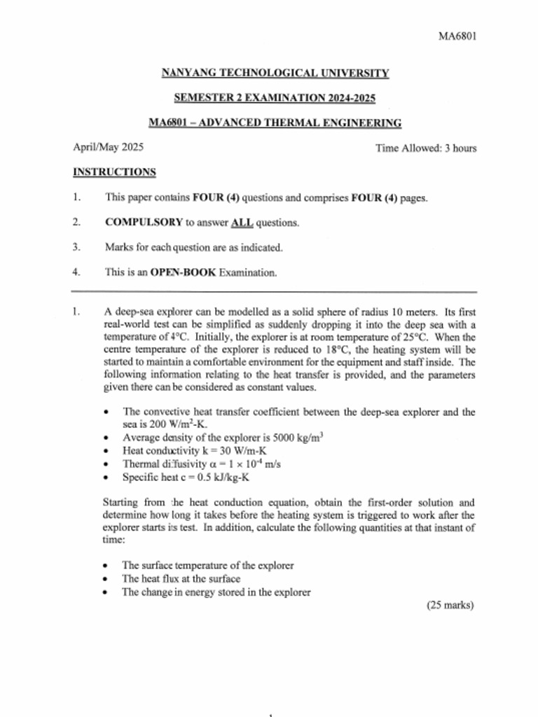 MA6801 2024-2025 Semester 2 | PDF