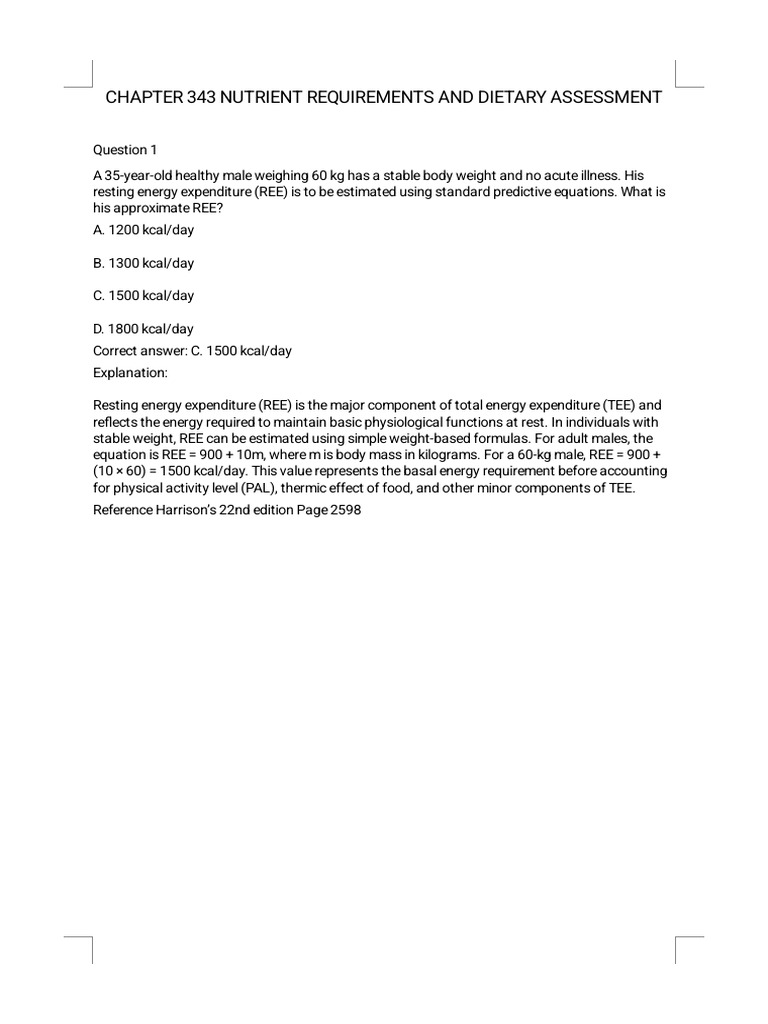 Nutrient and Dietary Assessment | PDF | Nutrients | Calorie