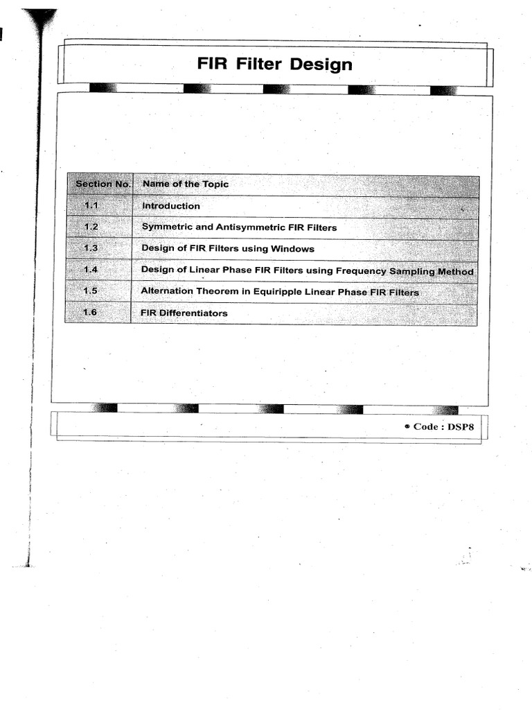 Filter Design - Reference | PDF