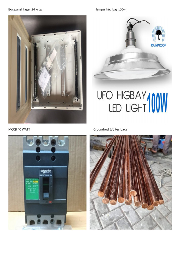 Box Panel Hager 24 Grup Lampu Highbay 100w | PDF