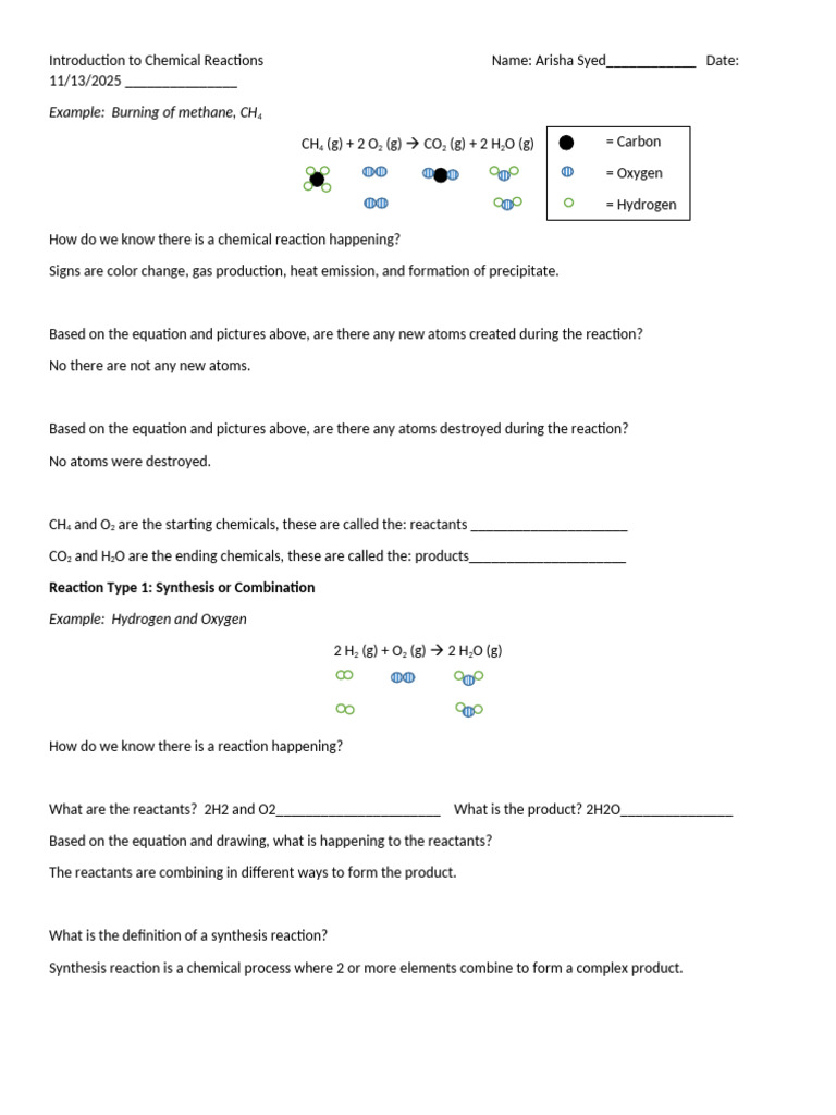 Understanding Chemical Reactions Basics | PDF | Chemical Reactions ...