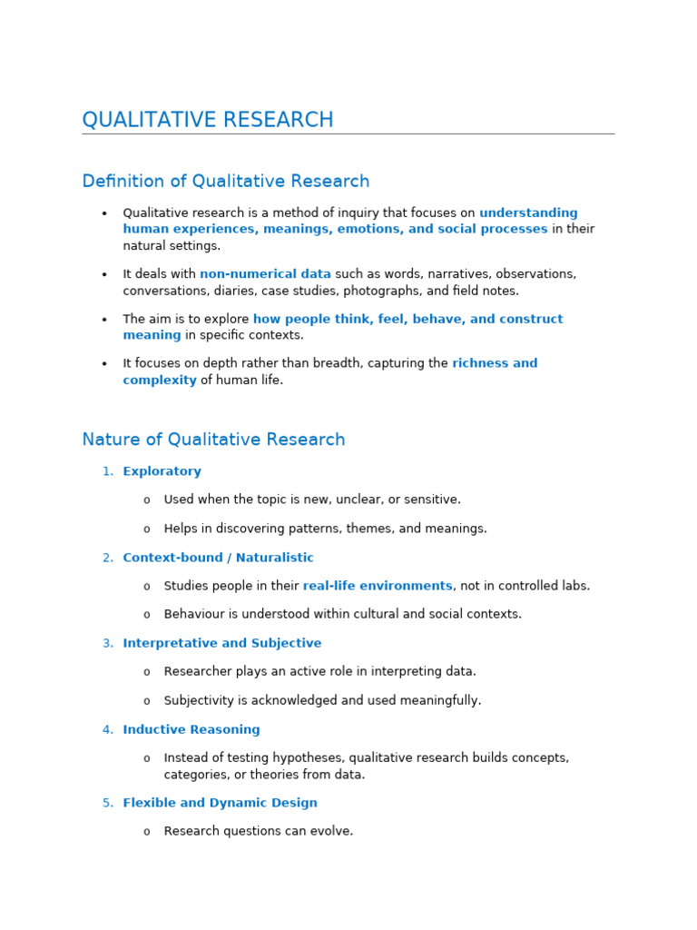 Qualitative Research Design | PDF | Qualitative Research | Phenomenology (Philosophy)