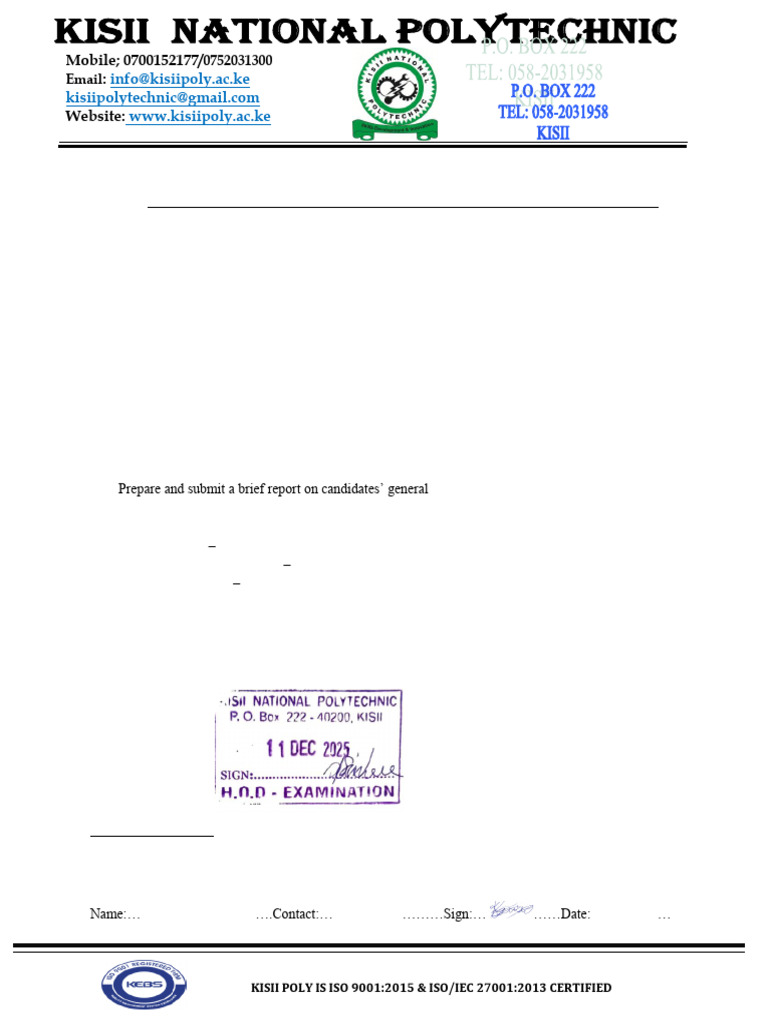 Marking Letter November 2025 | PDF