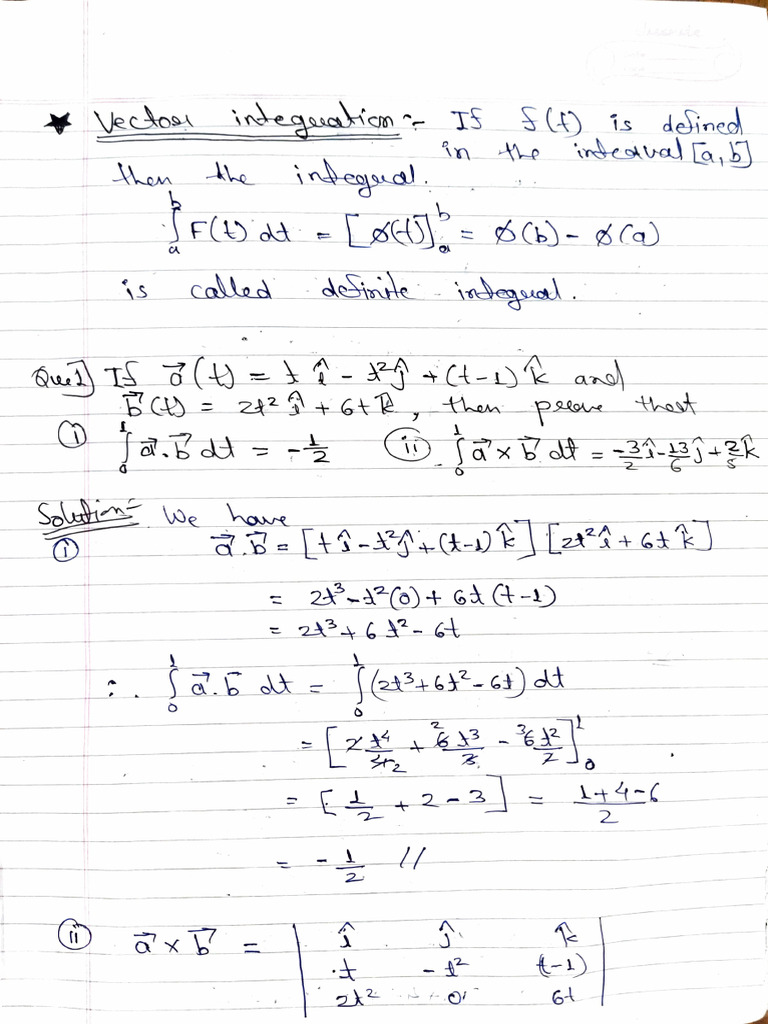 M2, Unit 5, Vector Integration | PDF