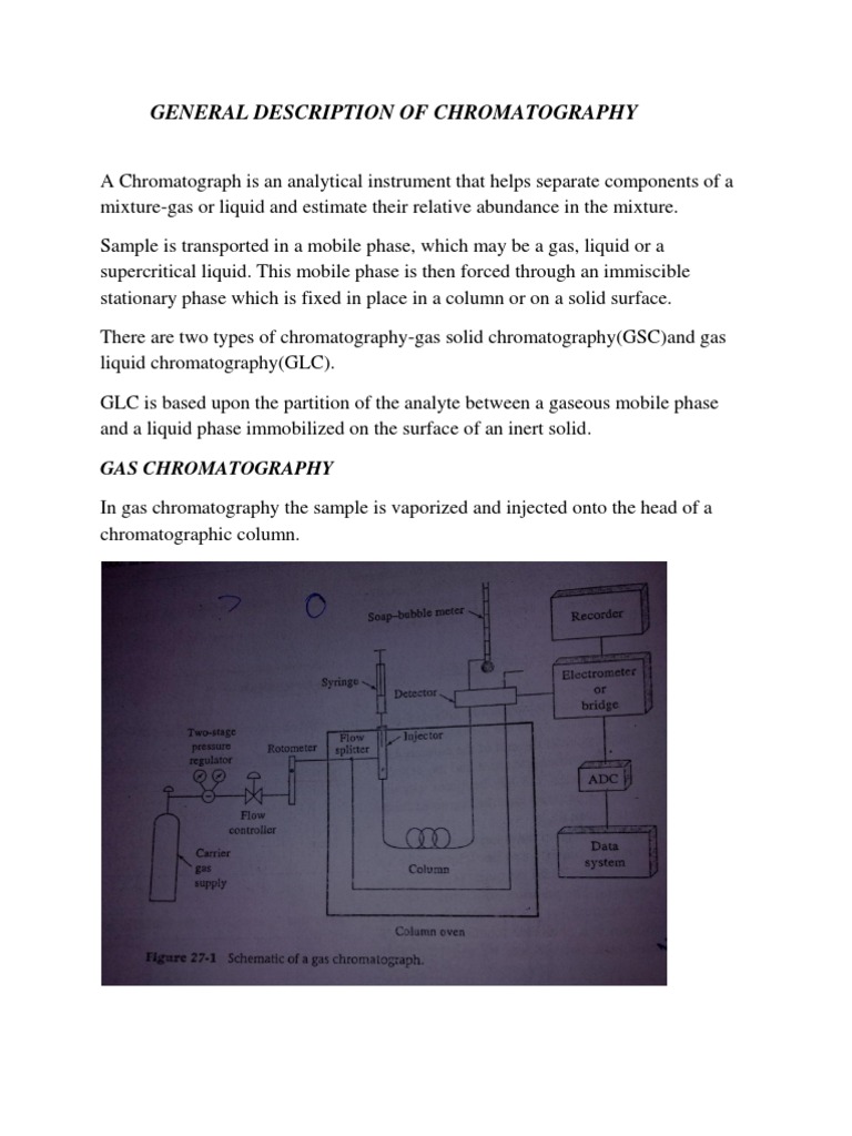 General Description of Chromatography | PDF | Chromatography | Gas ...