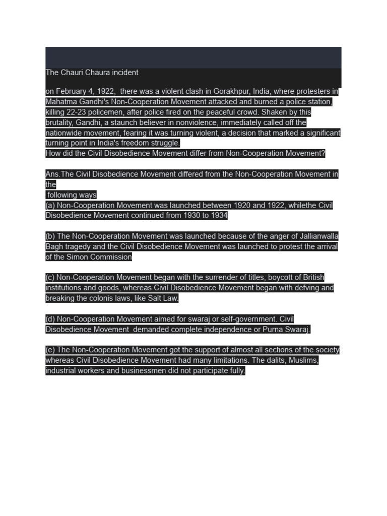 The Chauri Chaura Incident | PDF