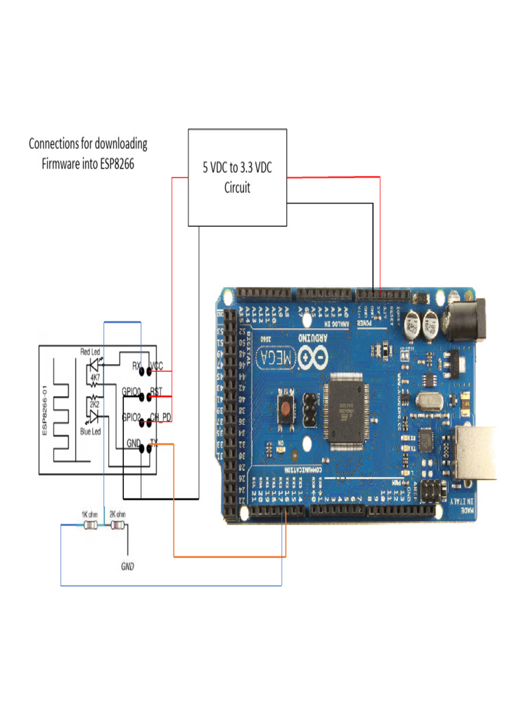 003 Arduino To ESP8266 Wiring For Firmware Update | PDF