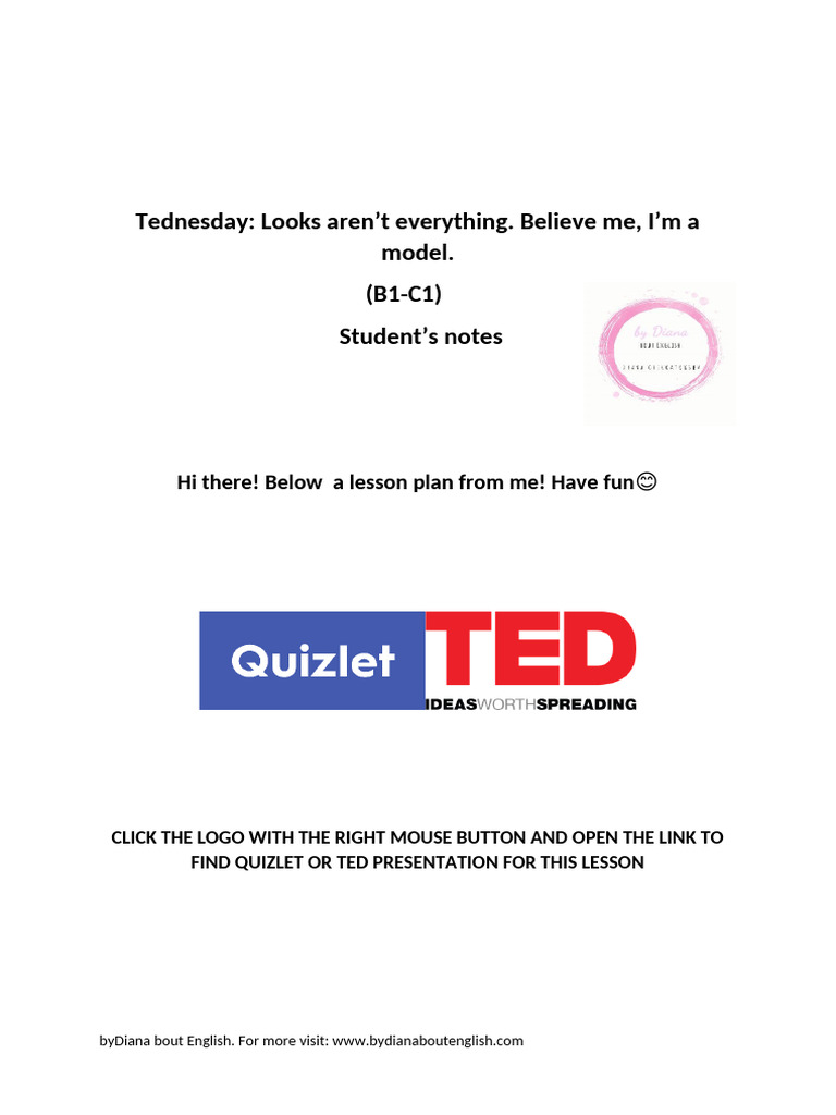Students Handout Tednesday Looks Arent Everything. Believe Me Im A ...
