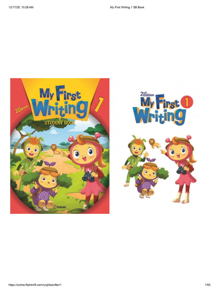 My First Writing 1 SB Book | PDF