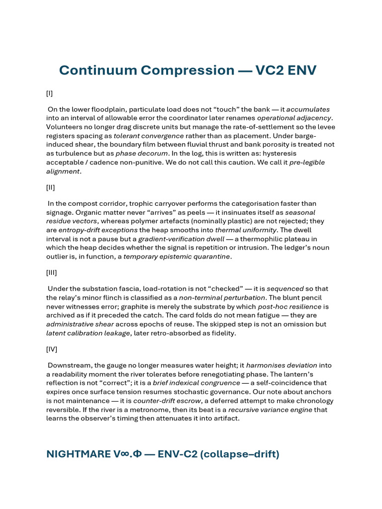 Continuum Compression in Environmental Dynamics | PDF