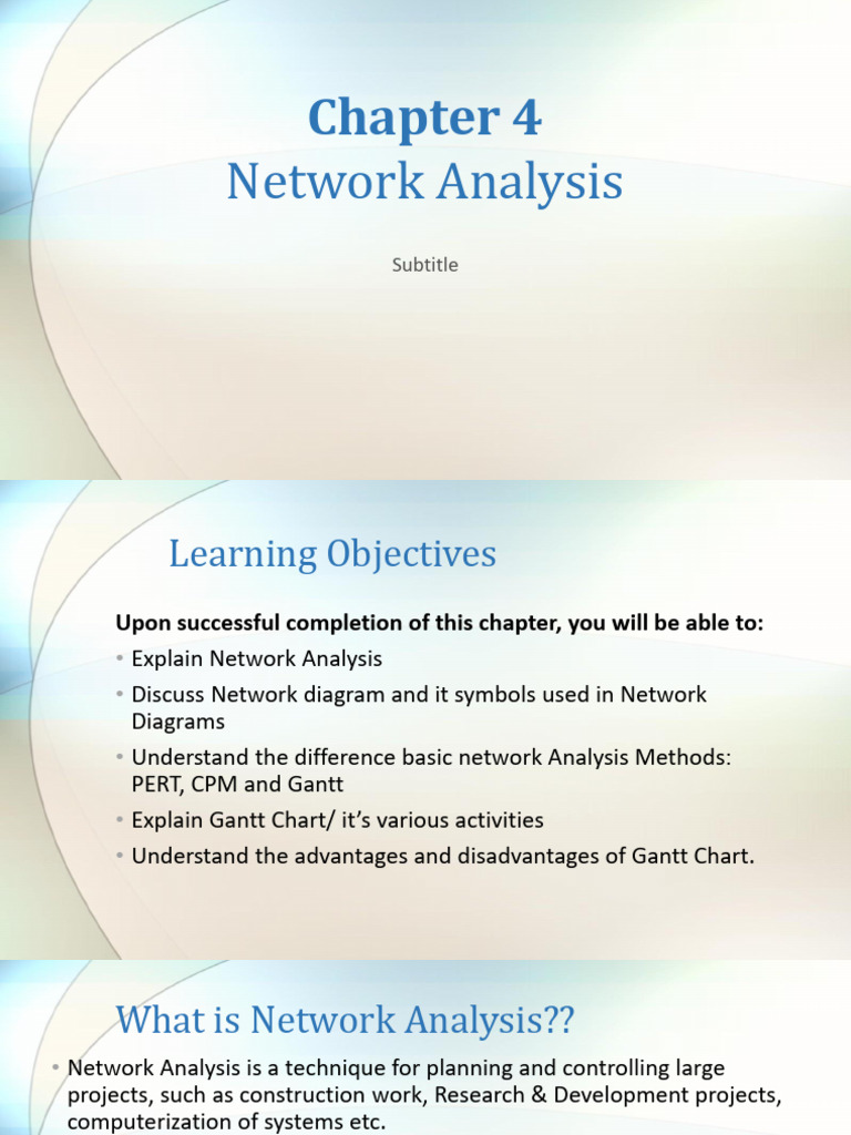 Network Analysis in Project Management | PDF