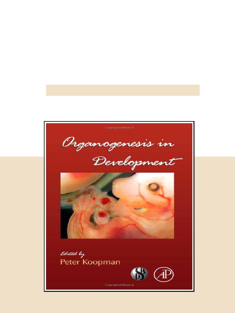 (Ebook) Organogenesis in Development by Peter Koopman (Eds.) ISBN ...