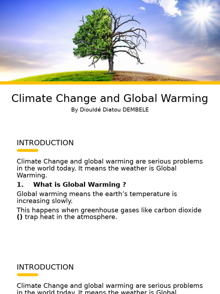 Climate Change and Global Warming | PDF