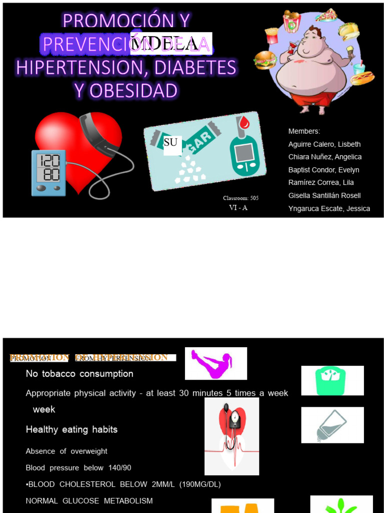 Promotion and Prevention of Hypertension, Diabetes, Obesity | PDF ...
