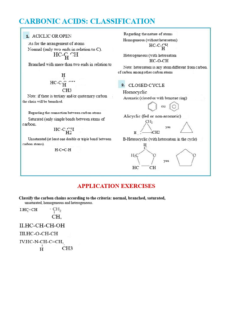1343573-Exercises 1 (Carbon Chains) 1 Exam | PDF | Aromaticity ...