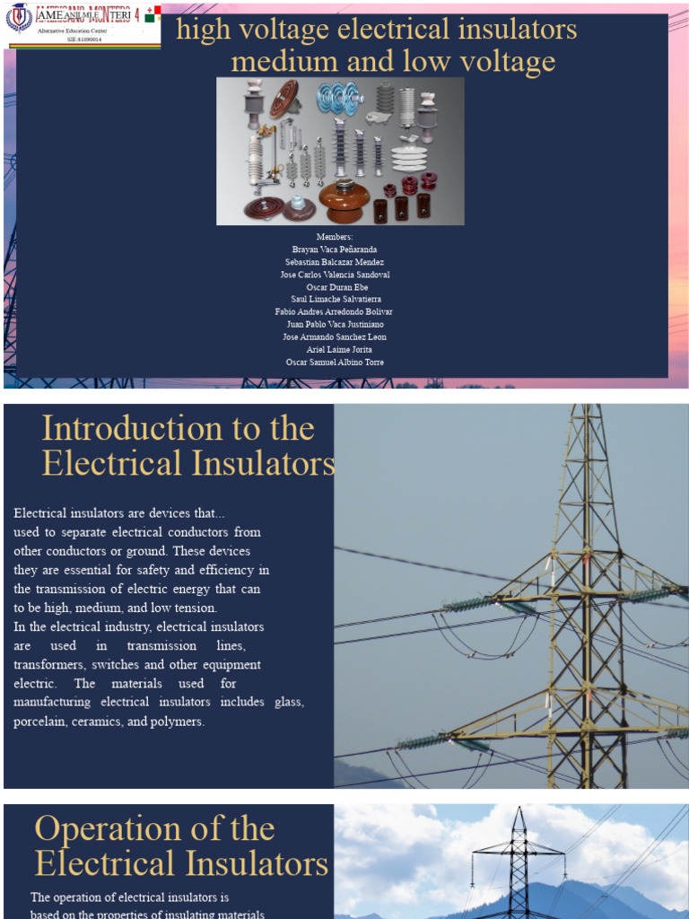 Structure of Electrical Insulators | PDF | Insulator (Electricity ...