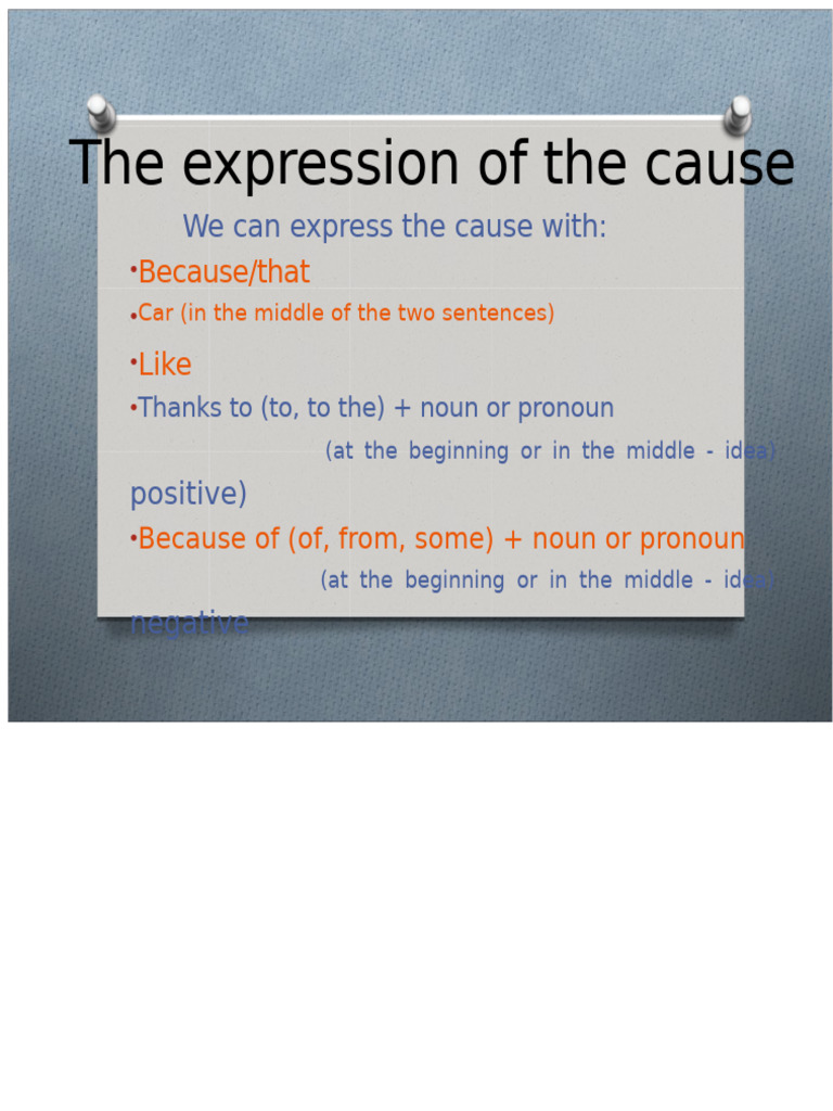 The Expression of The Cause | PDF