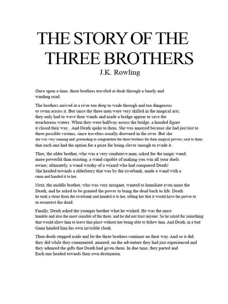 The Story of The Three Brothers | PDF