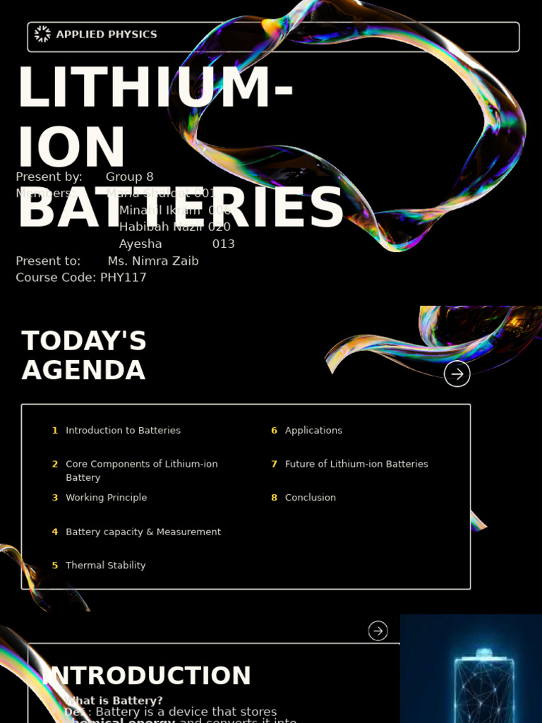 Lithium-Ion Batteries Overview and Future | PDF | Lithium Ion Battery ...