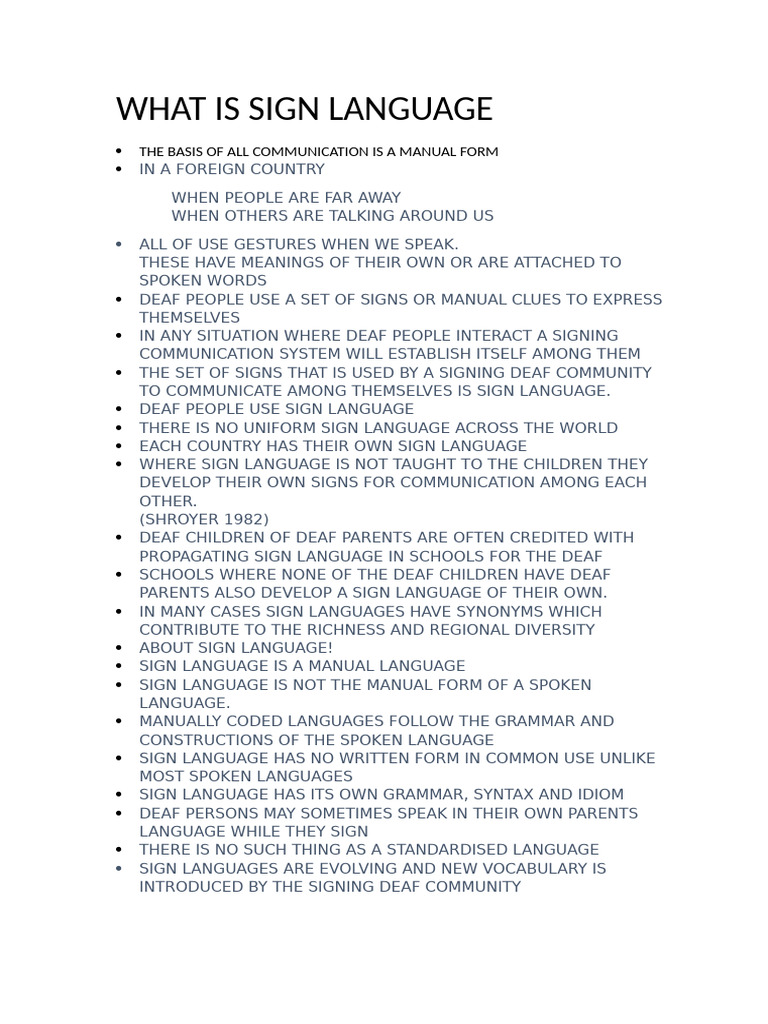 When We Find Oral Communication Ineffective | PDF | Sign Language ...