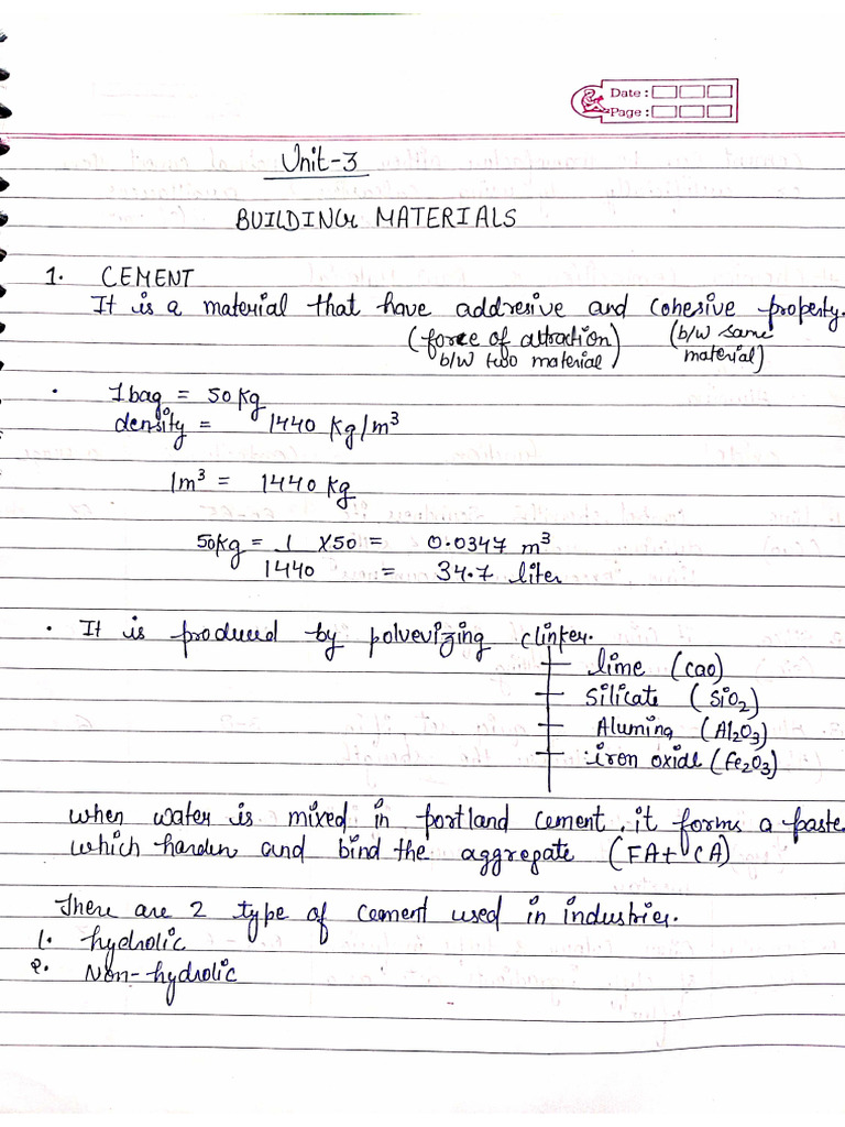 Basic Civil Engineering Unit 3 | PDF