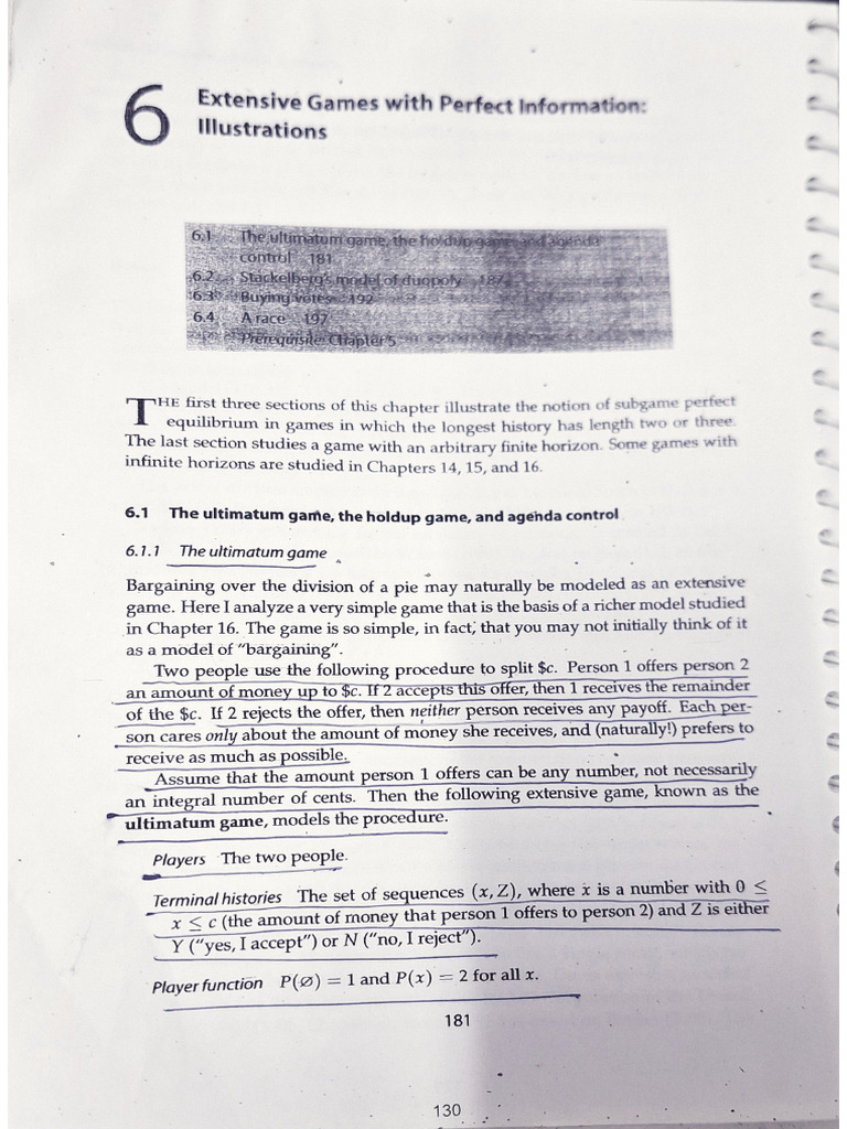 Ch-6 Extensive Games With Perfect Information | PDF