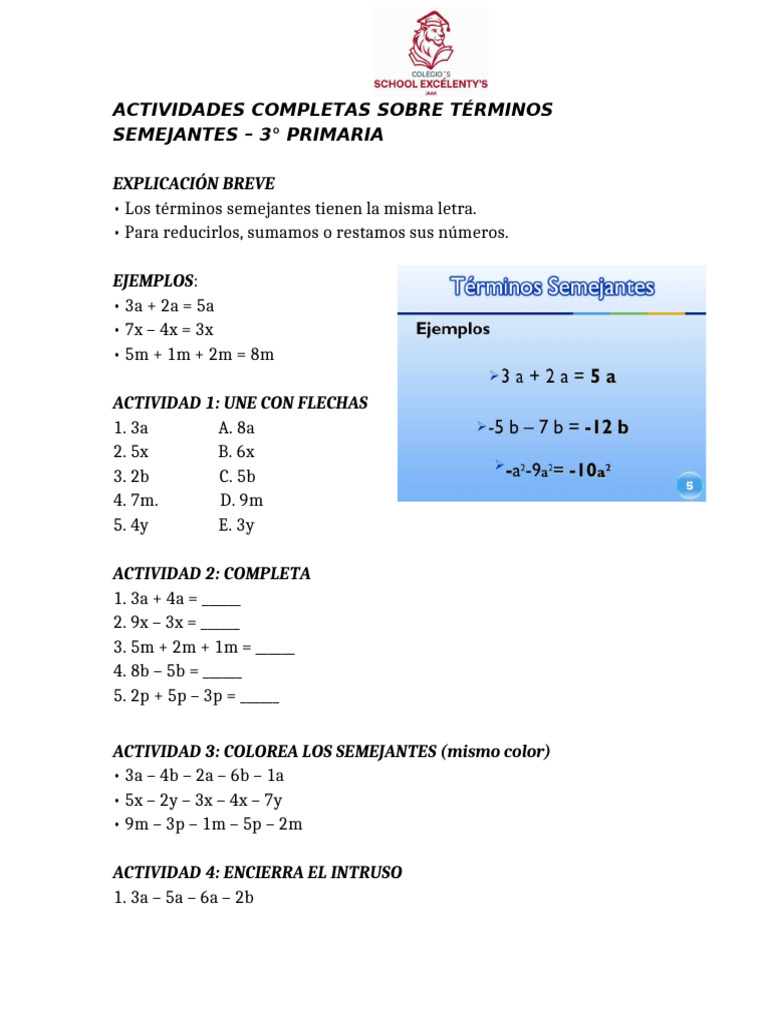 Terminos Semejantes | PDF
