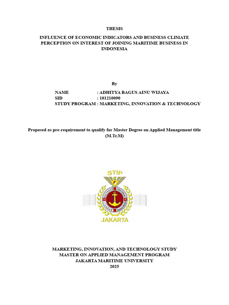 TUGAS Dr Wilhelmus_THESIS DESIGN BAB I II_ADHITYA BAGUS_102220156 | PDF ...