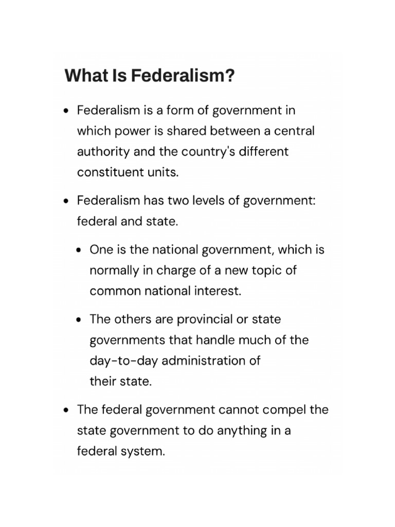 Federalism | PDF