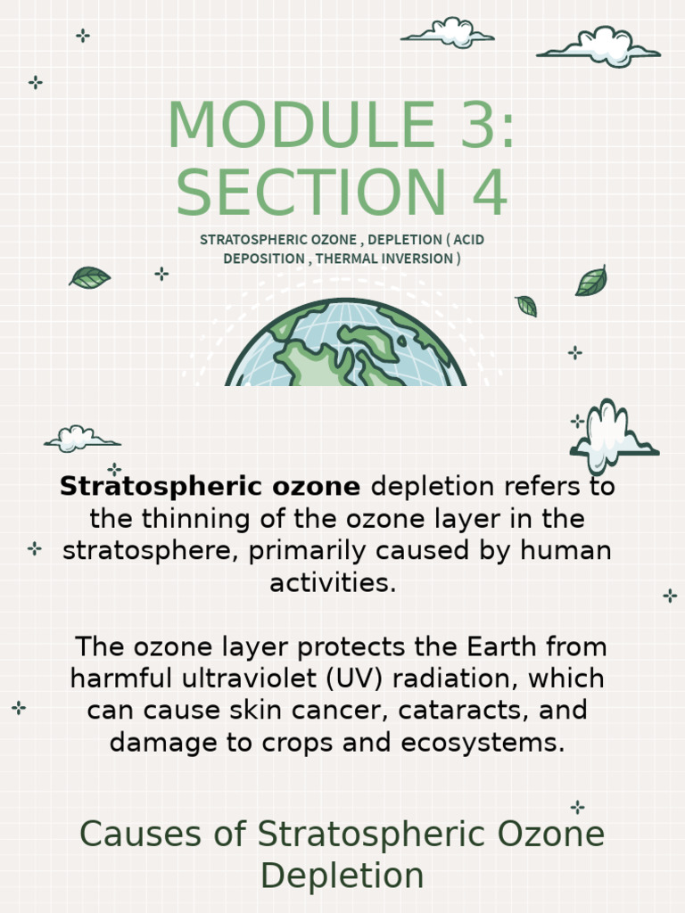 Ozone Layer Depletion Science Lesson For High School To Celebrate World ...